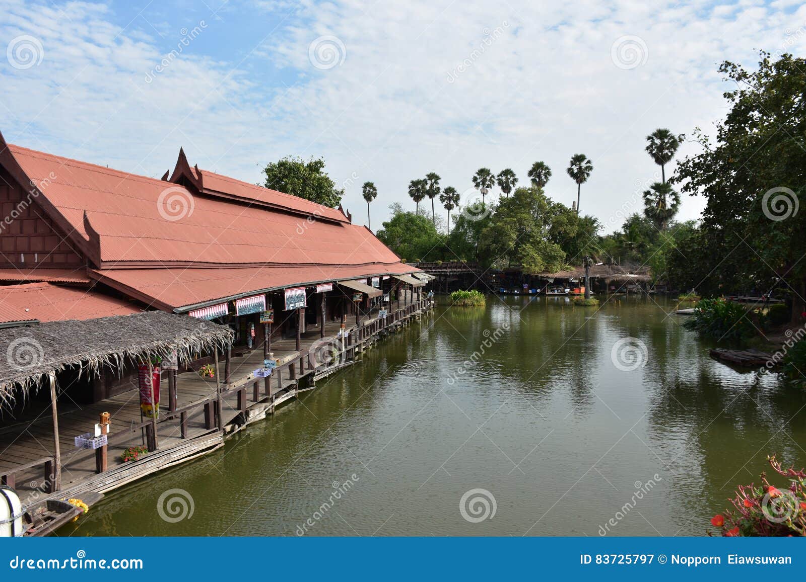 Floating Market Named `Ayothaya` Editorial Photography - Image of ...