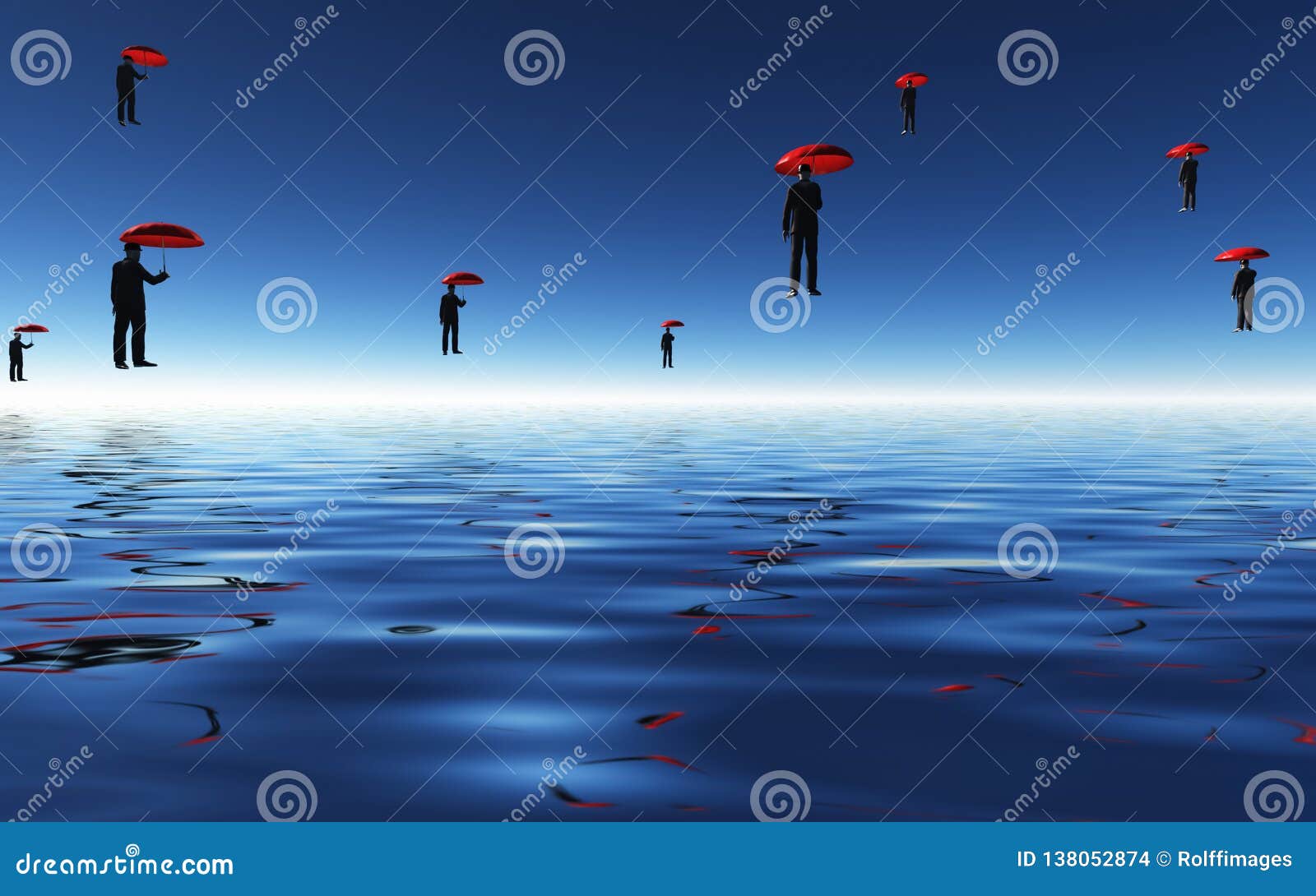 Floating Men stock illustration. Illustration of full - 138052874