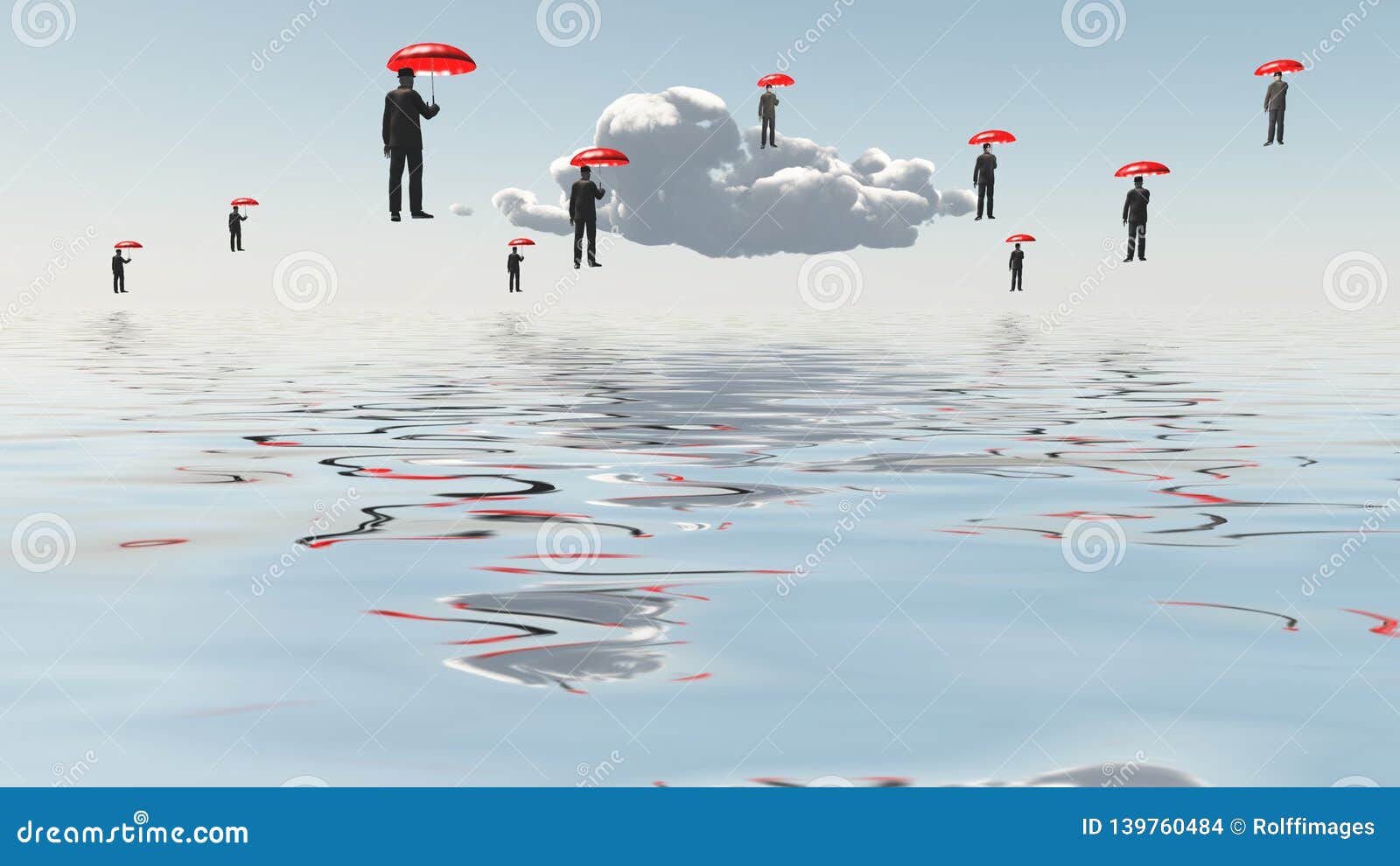 Floating Men stock illustration. Illustration of created - 139760484