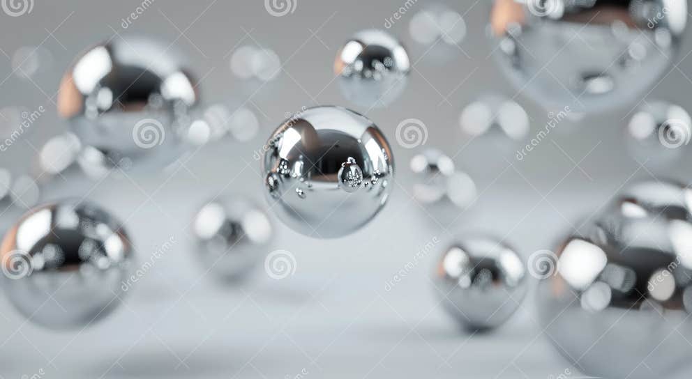 Floating Metallic Spheres on a Soft Background in a Contemporary ...