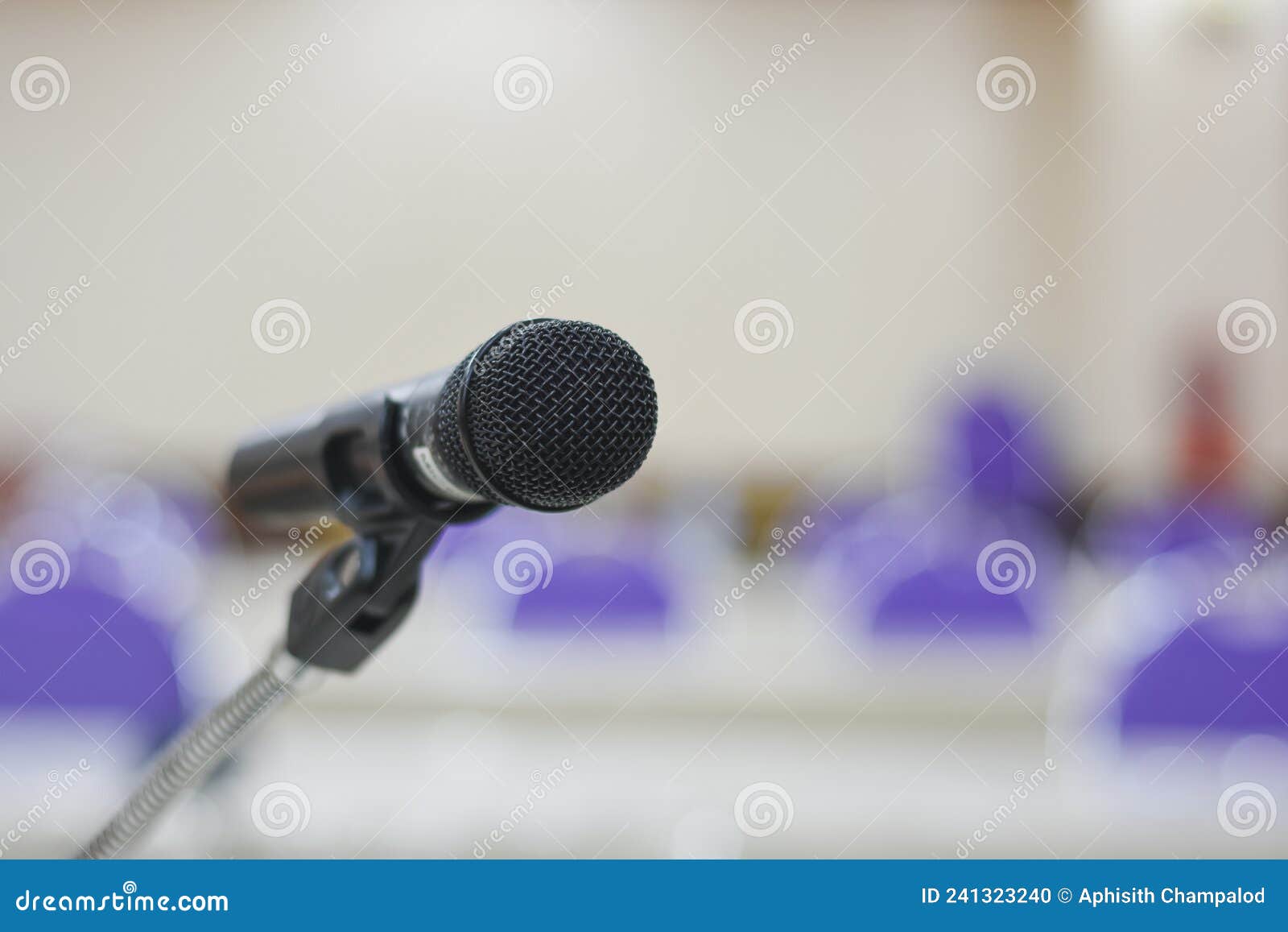 Floating Mics in the Conference Room Stock Photo - Image of bokeh ...