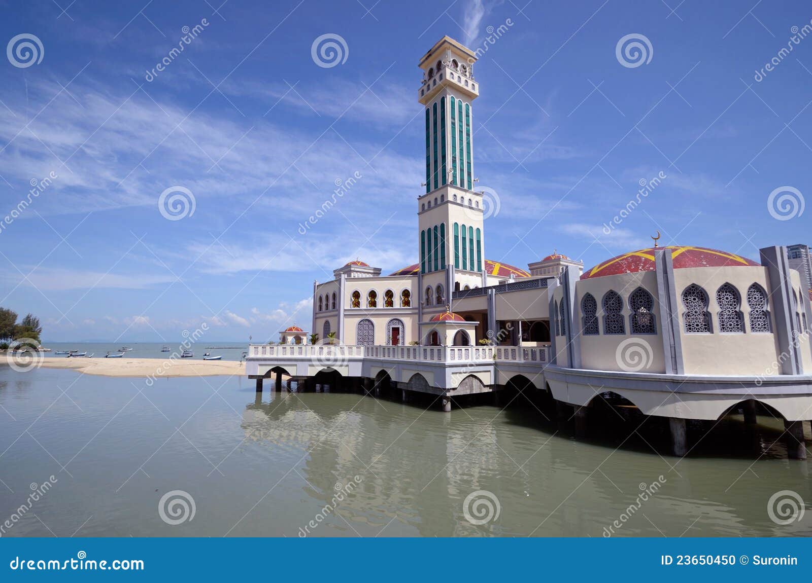 Floating Mosque, Masjid As Salam, Puchong Royalty-Free Stock Image ...