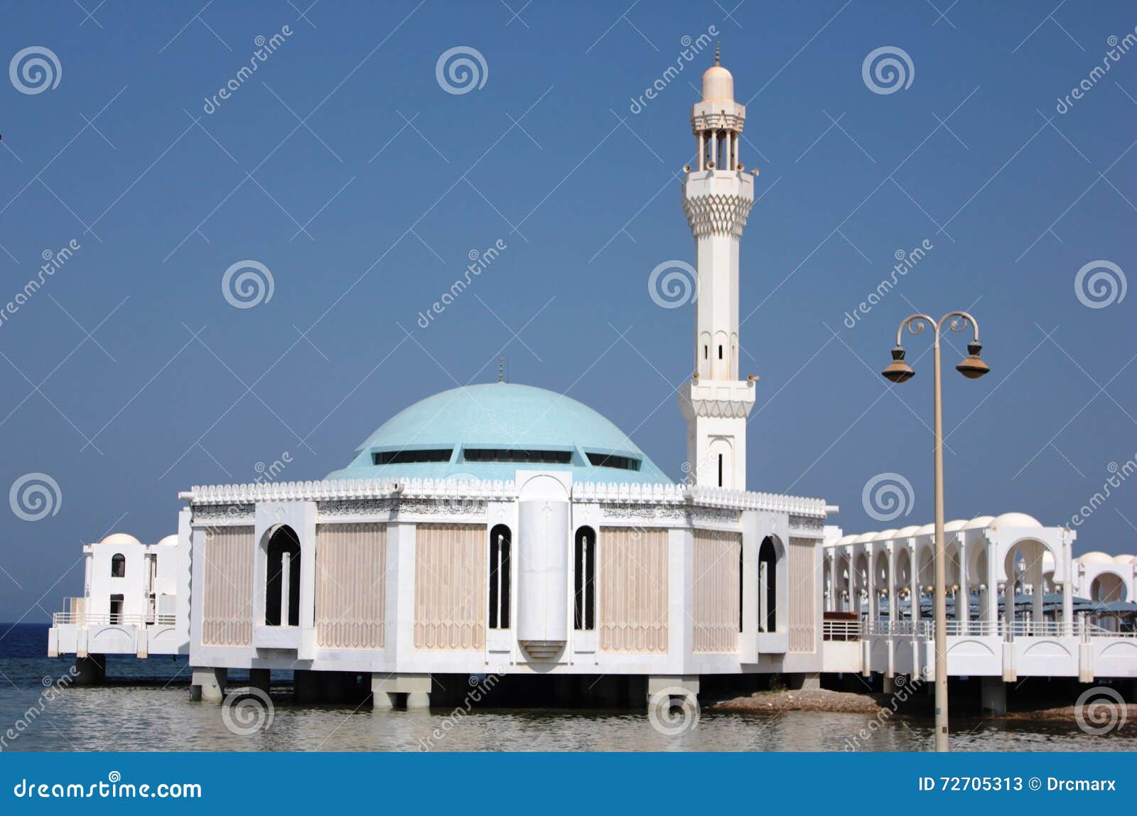 Floating Mosque stock image. Image of asia, jeddah, countries - 72705313