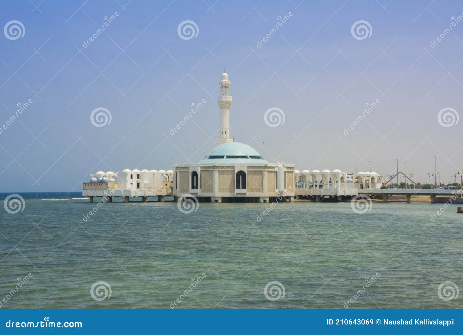 Floating Mosque at Seashore Stock Image - Image of coastal, religion ...