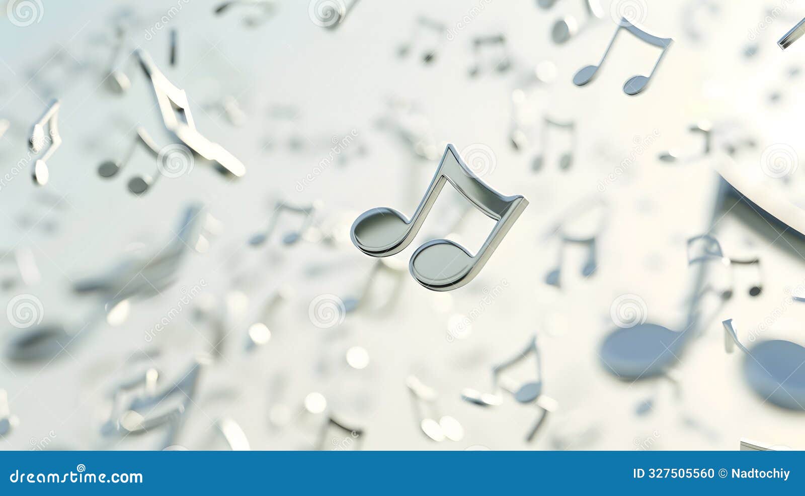 Floating Musical Notes Background for Creative Media Projects Stock ...