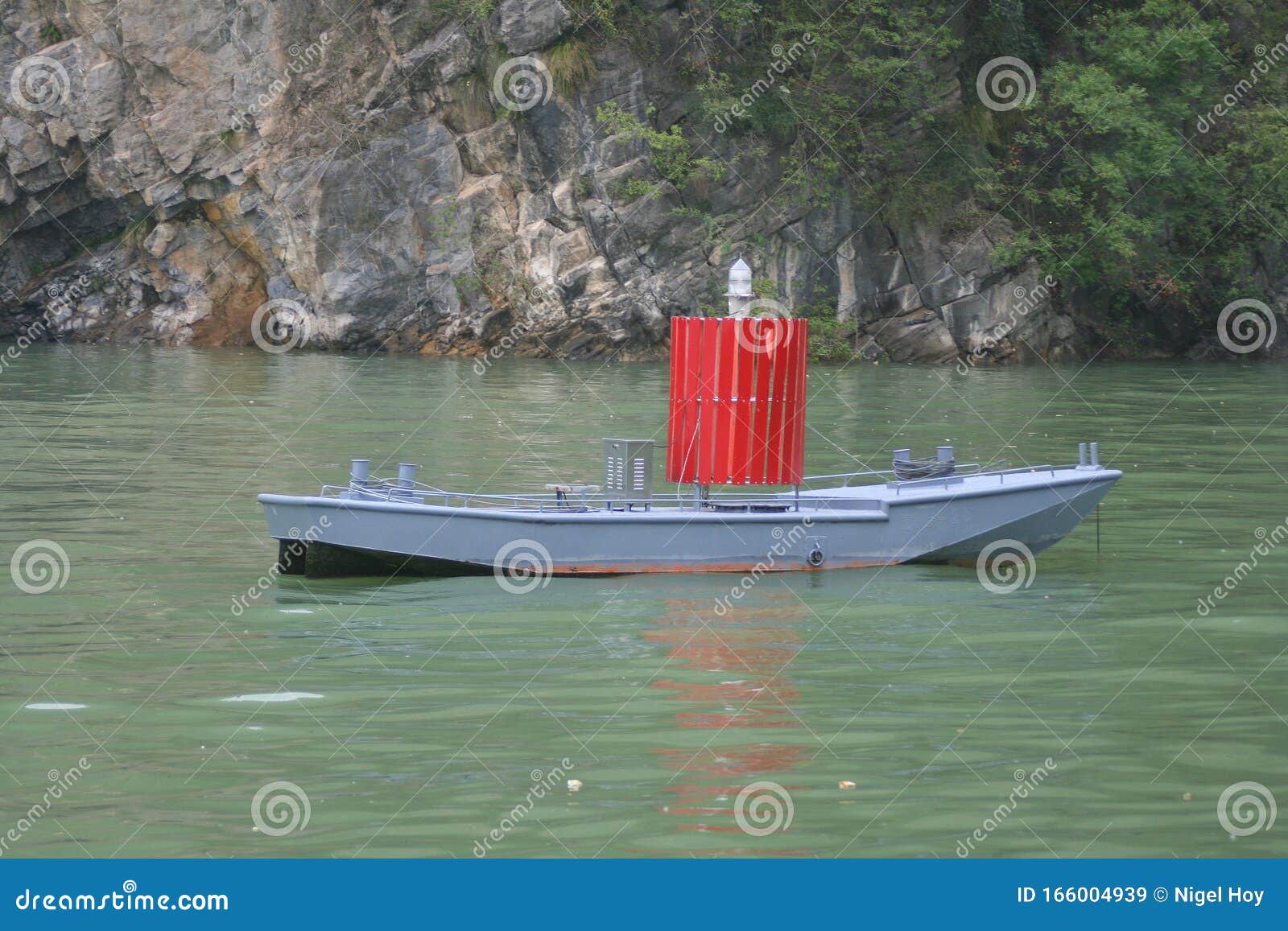 Floating Navigation Aid in River Stock Image - Image of navigation ...
