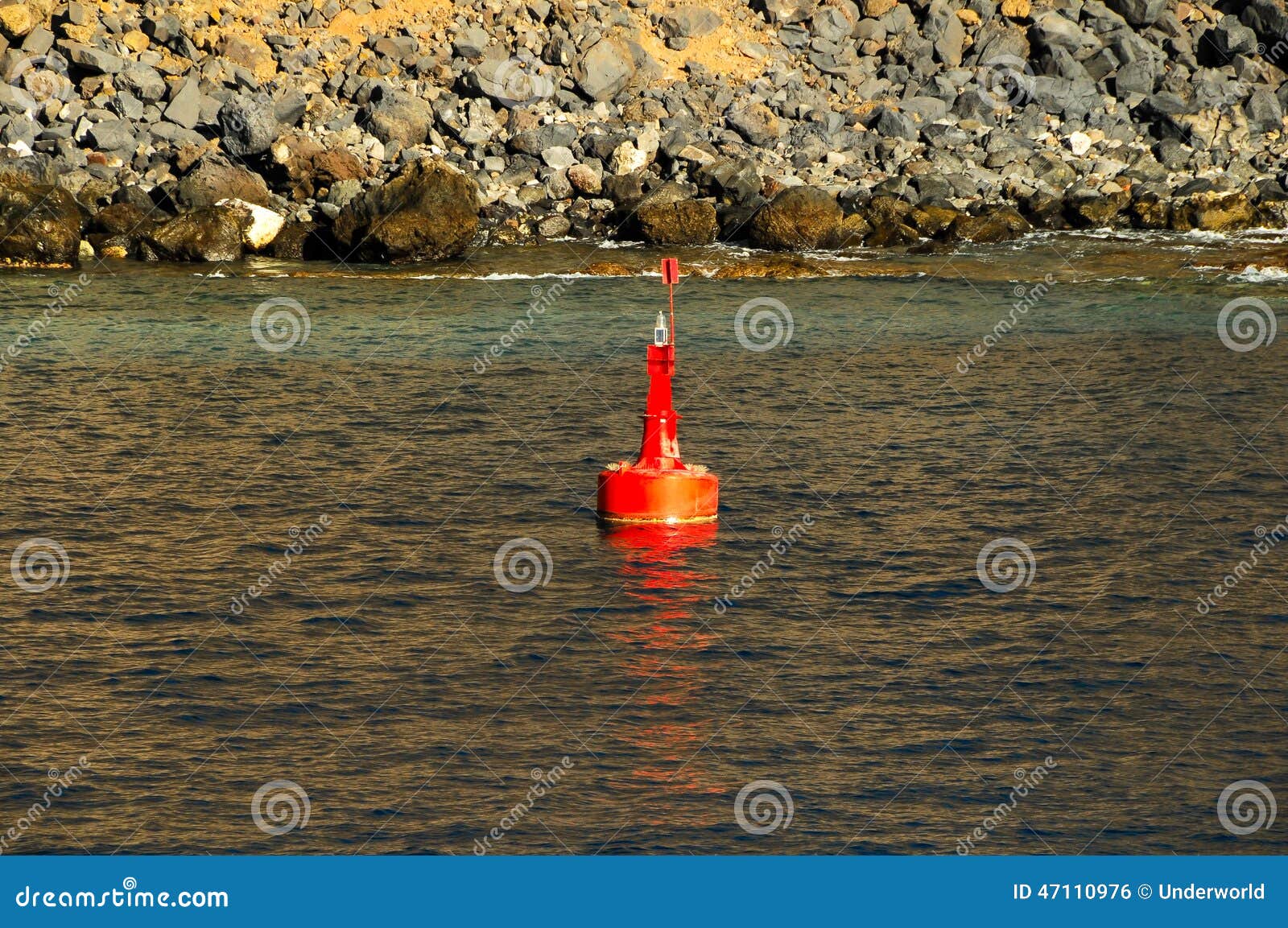 Floating Navigational Sign stock photo. Image of water - 47110976