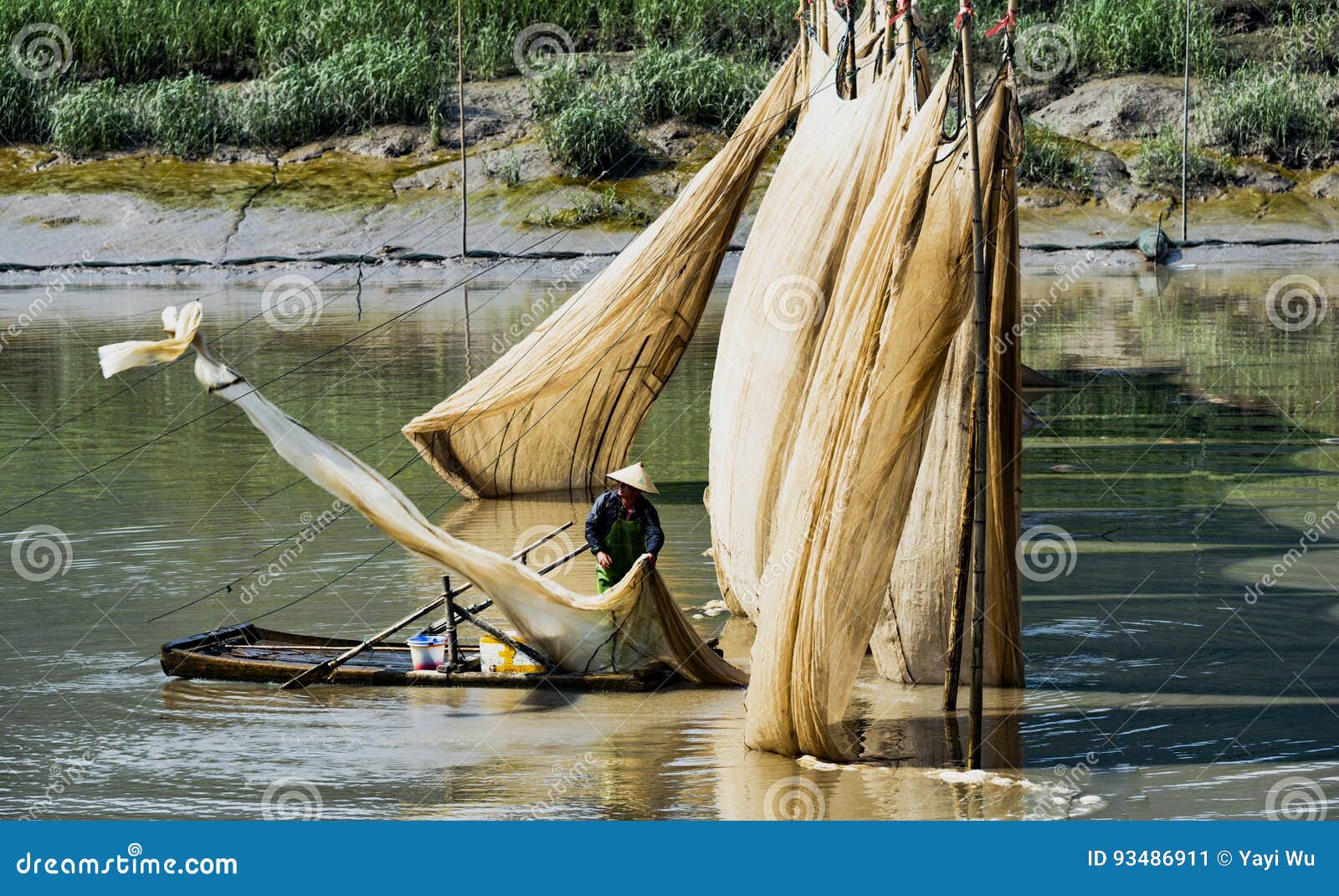 Floating nets editorial photo. Image of farm, floating - 93486911