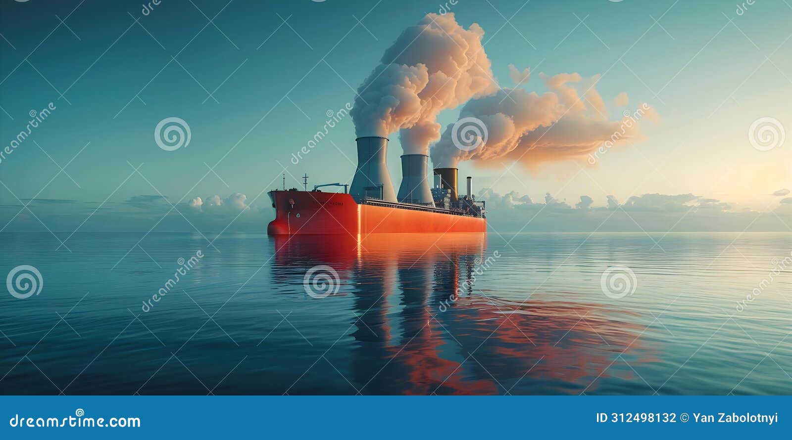 A Floating Nuclear Power Plant on a Ship Using Generation AI Technology ...