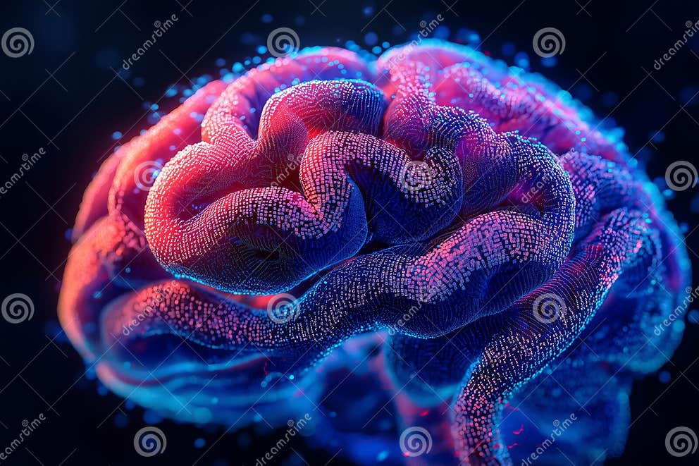Floating Numbers and Vibrant Colors Create a Mesmerizing Brain ...