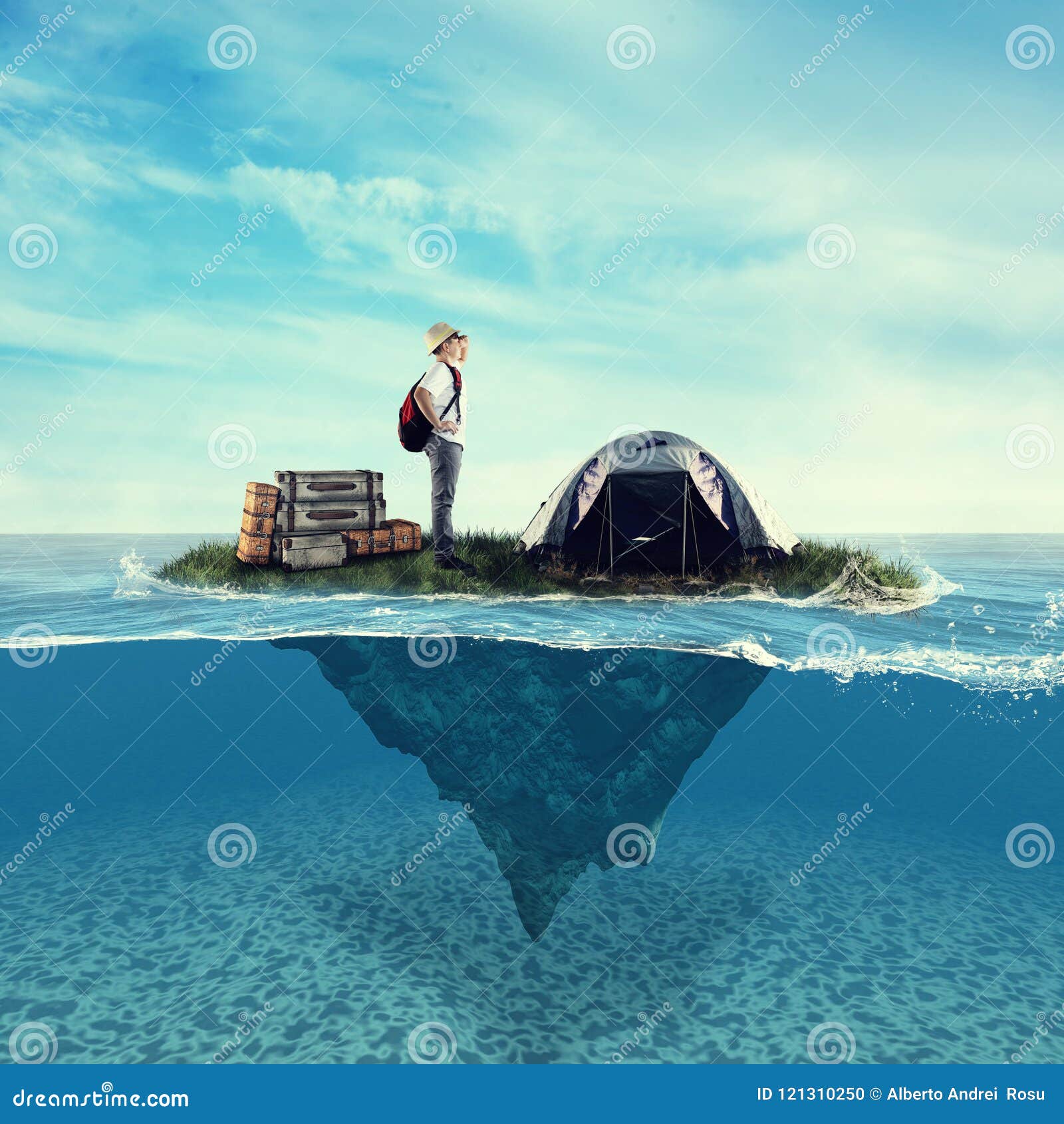 Floating in ocean stock photo. Image of split, seashore - 121310250