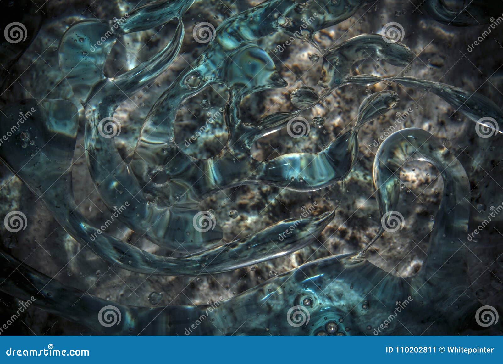 Floating Oil Swirl on the Water Surface Stock Image - Image of ...