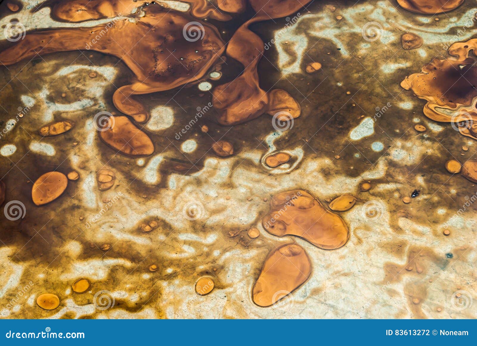 Floating Oil on Water Surface Stock Photo - Image of dirty, danger ...