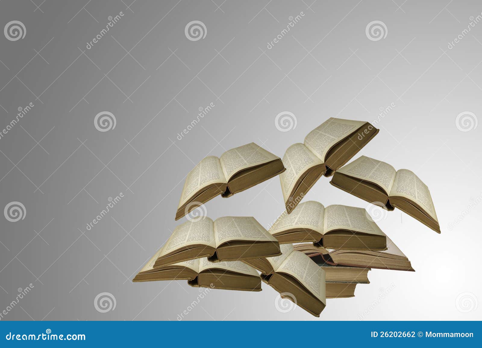 Floating Books On Rainbow Background Stock Image | CartoonDealer.com ...