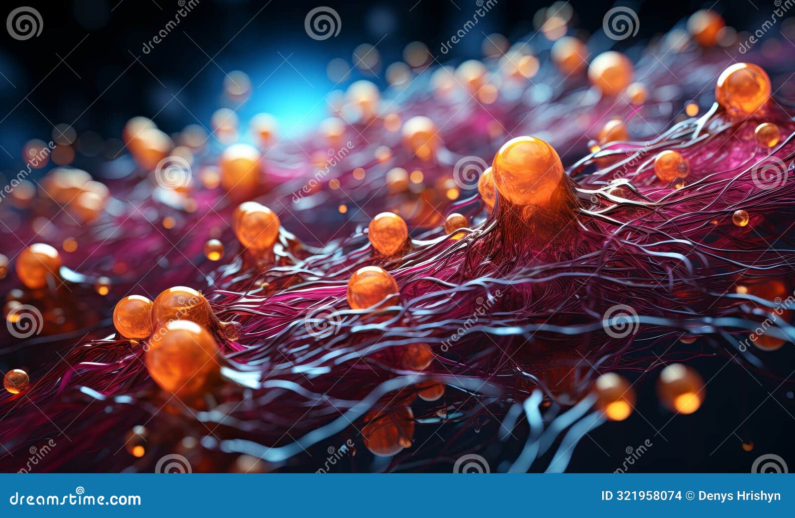 Floating Orange Balls on Purple Surface Stock Photo - Image of ...