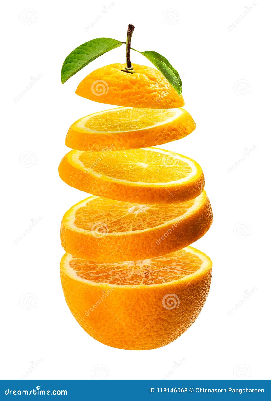 Floating orange slice stock photo. Image of ripe, healthy - 118146068