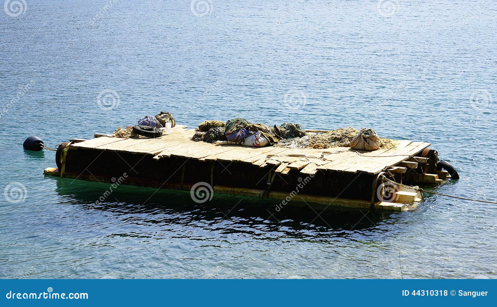 Floating platform stock photo. Image of blue, anchored - 44310318
