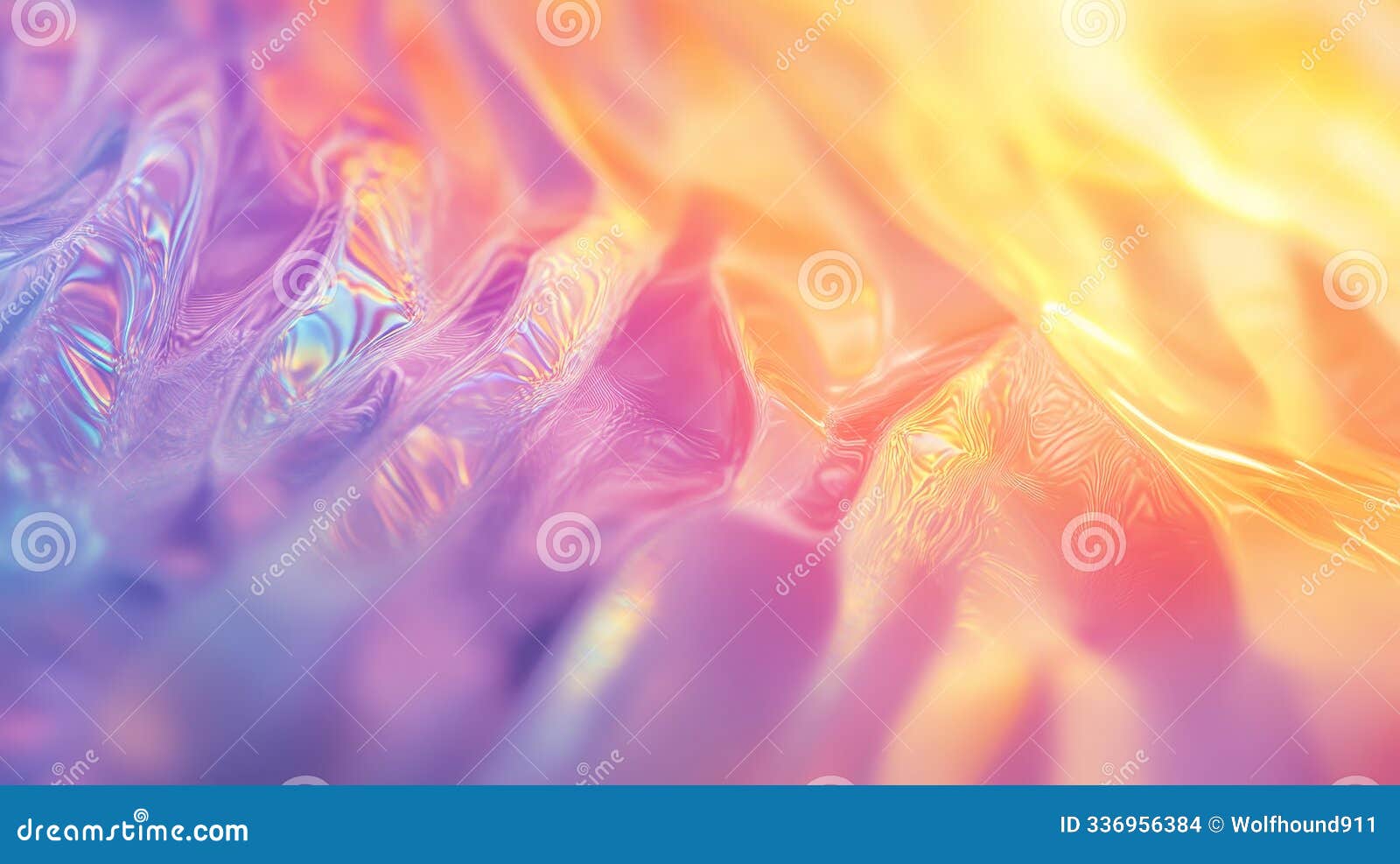 Floating Prisms Refract A Rainbow Of Colors Across A Soft, Gradient ...