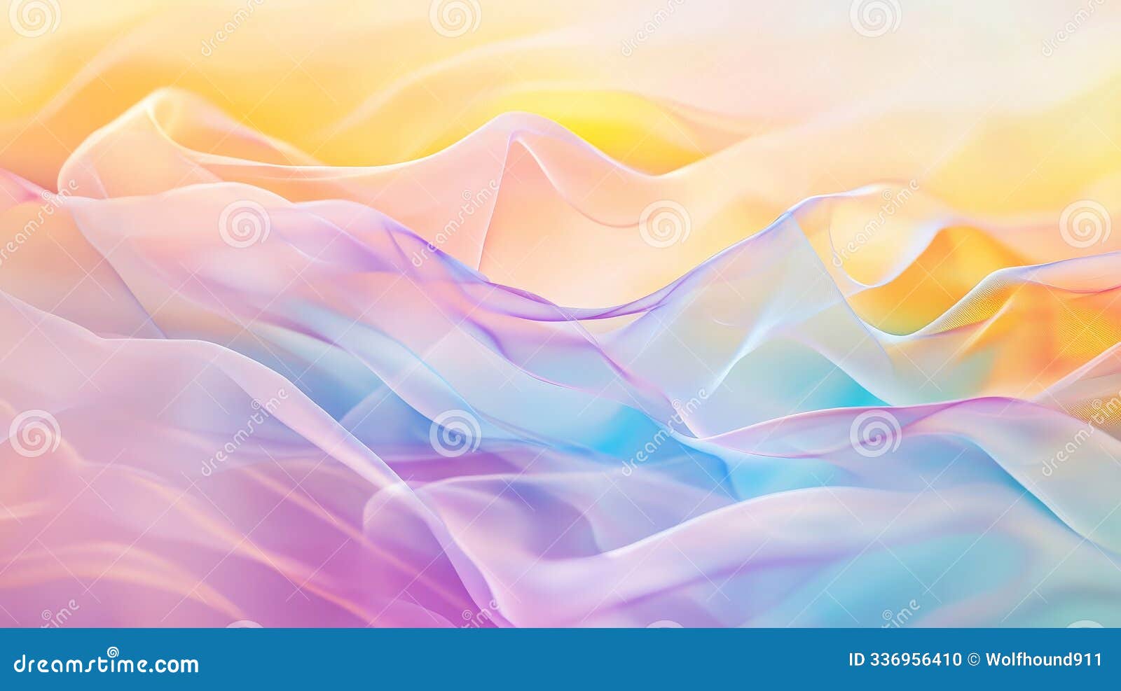 Floating Prisms Refract A Rainbow Of Colors Across A Soft, Gradient ...