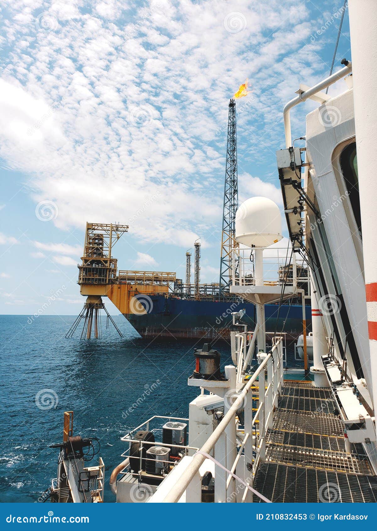 Floating Production Storage And Offloading FPSO Vessel Stock Photo ...