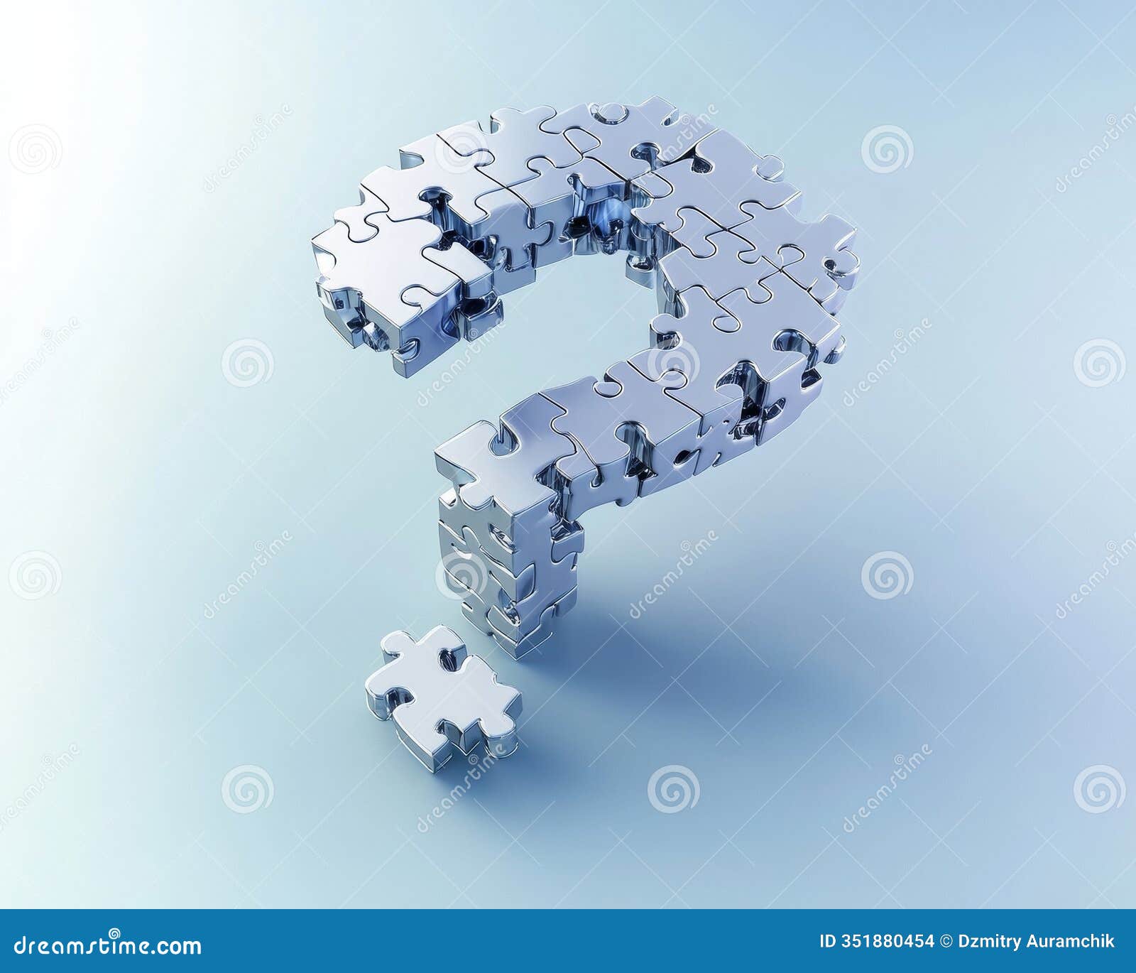A Floating Question Mark Shaped Like a Puzzle Piece, Signifying the ...