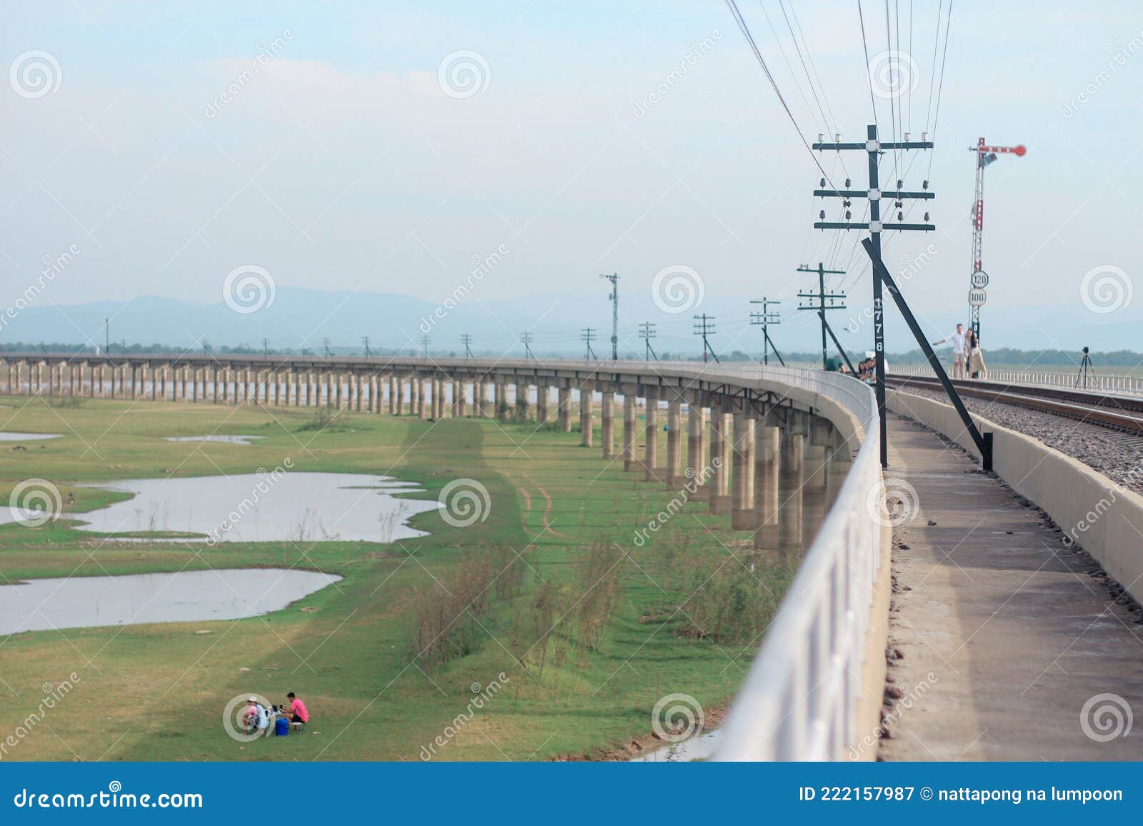 Floating Railway Bridge Stock Image | CartoonDealer.com #222157987
