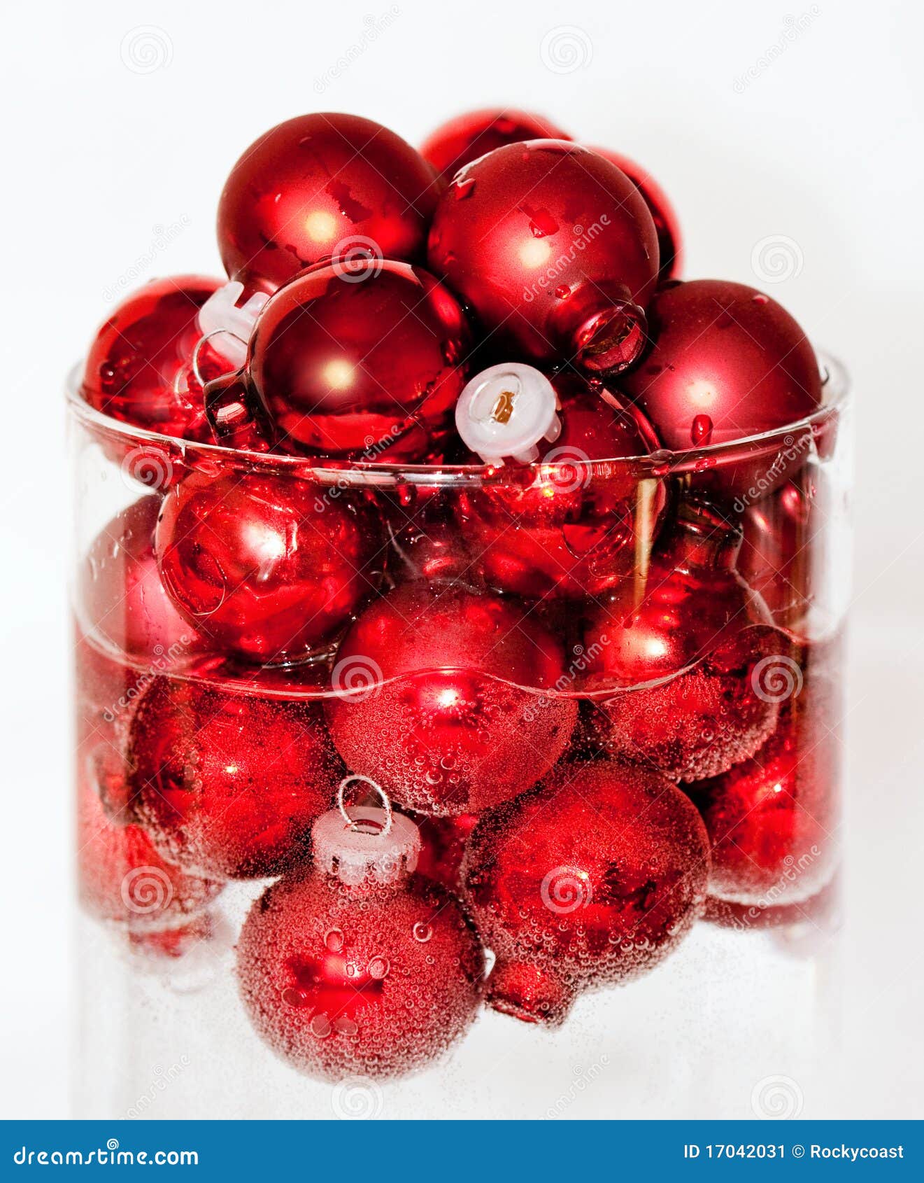 Floating Red Ball Ornaments Stock Image - Image of glass, fragile: 17042031