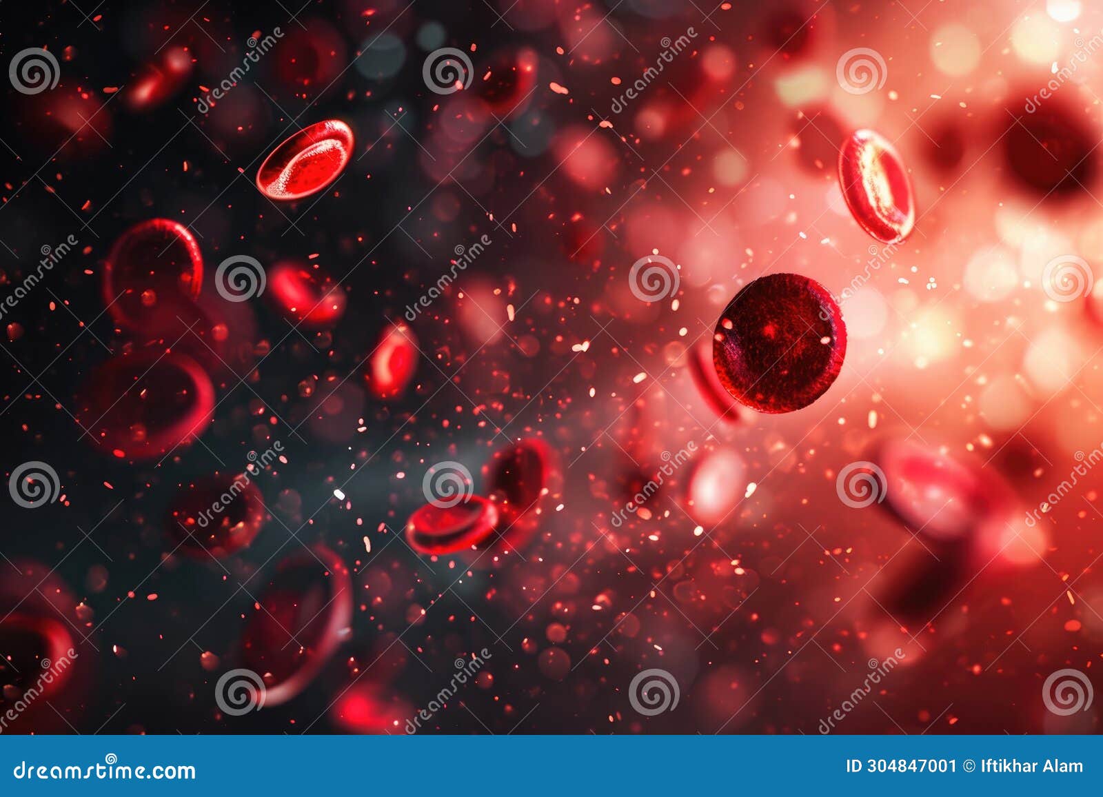 Floating Red Blood Cells, a Stunning Image of Microscopic Cells in Mid ...