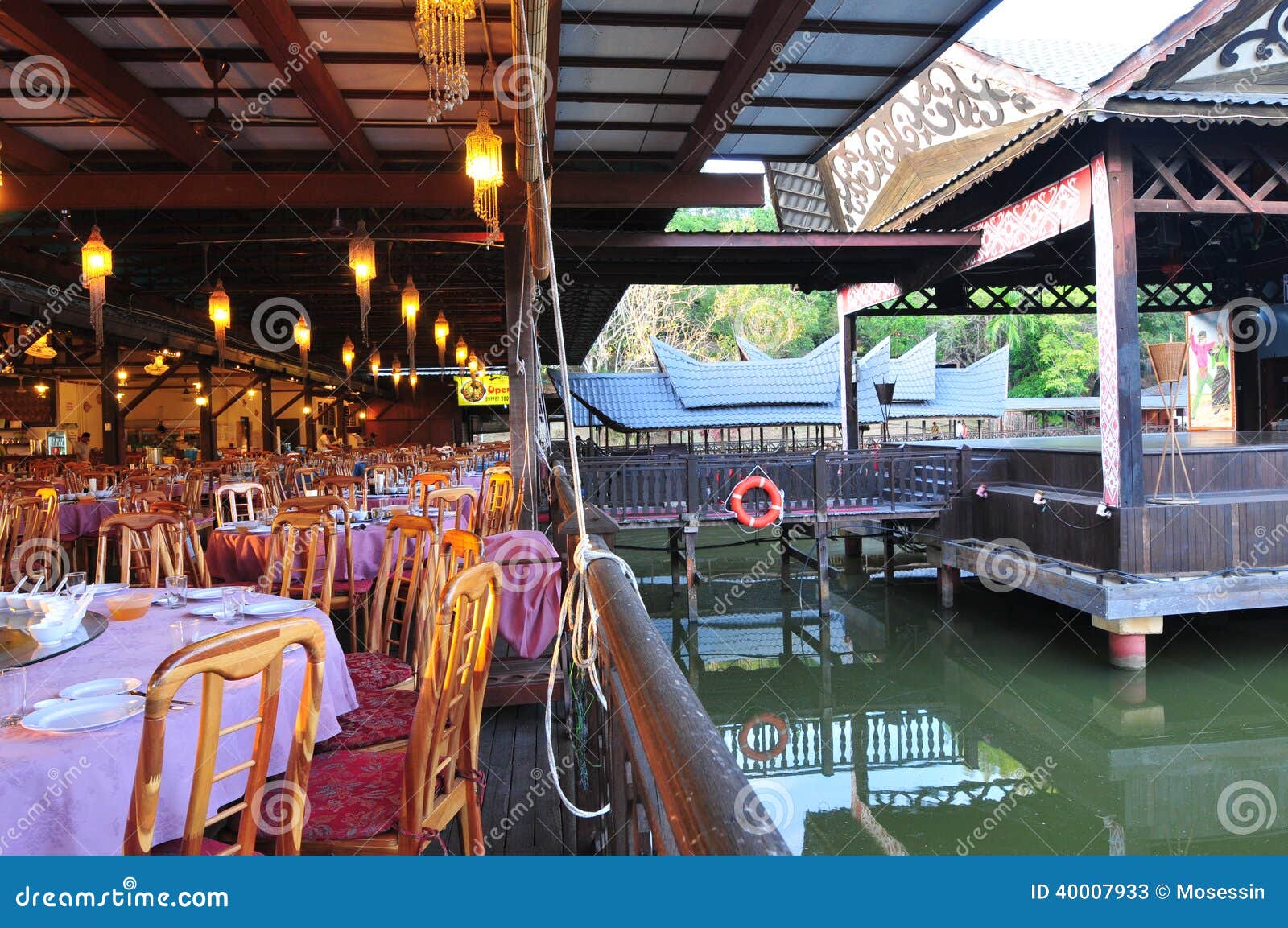 Floating restaurant editorial stock photo. Image of design - 40007933