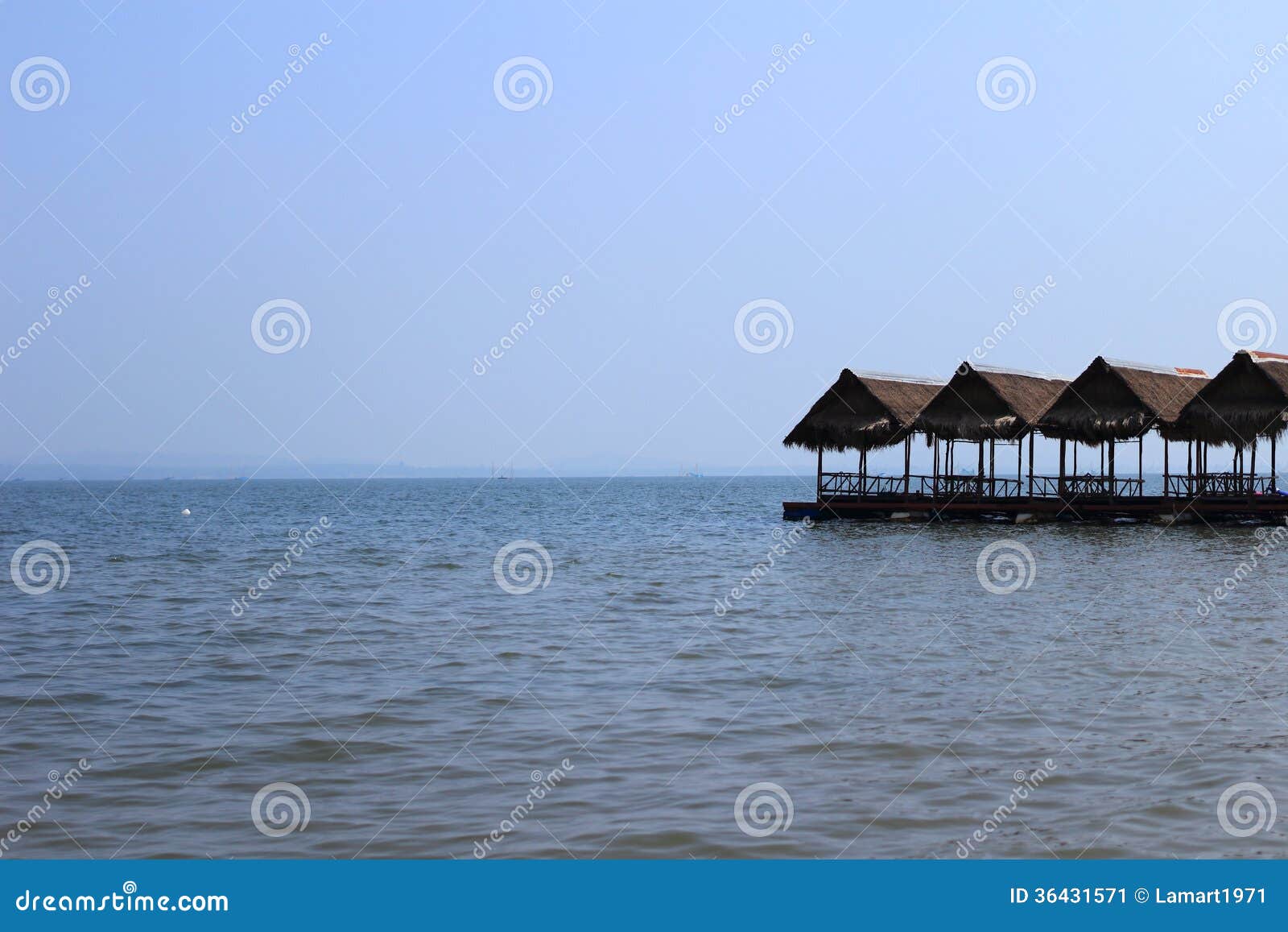 Floating Restaurant stock image. Image of beach, resort - 36431571