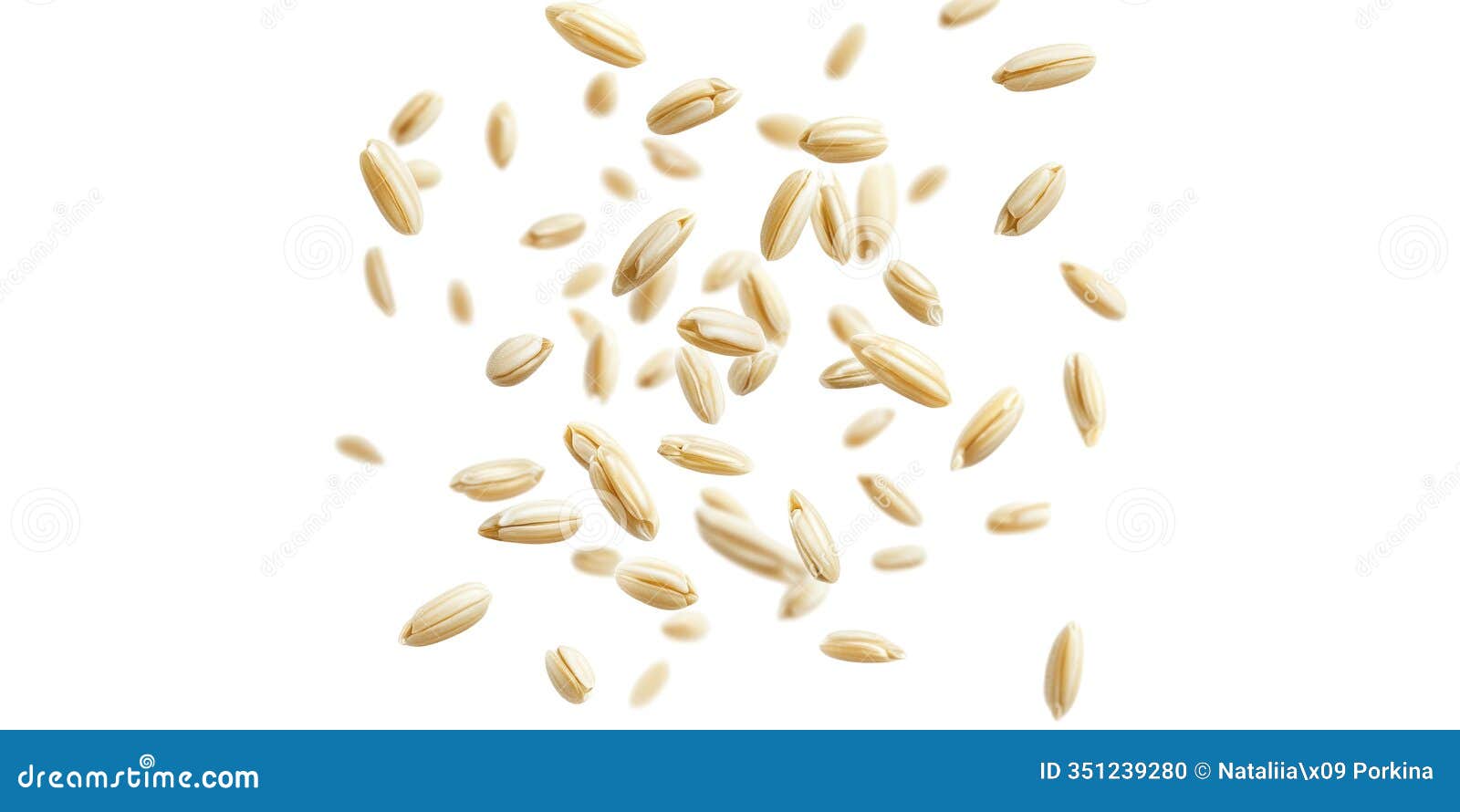 Floating Rice Grains Isolated on Transparent Background Stock Photo ...