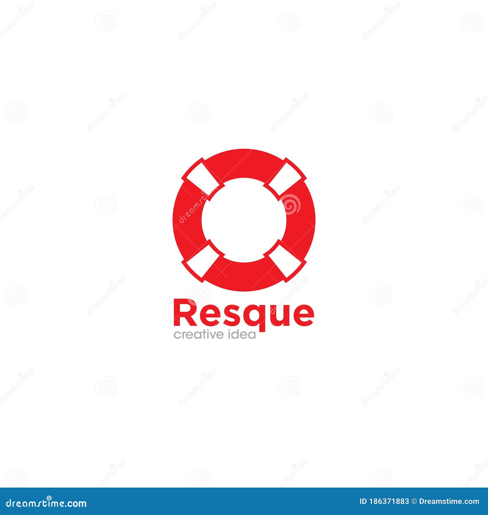 Floating Ring Creative Concept Logo Design Template Stock Vector ...