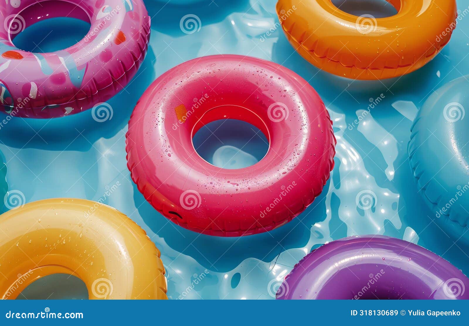 Floating Rings in Water stock image. Image of transparent - 318130689