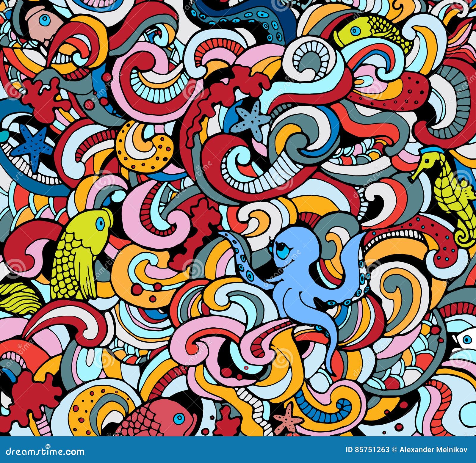 Floating Sailboat on the Ocean Waves.Vector Stock Vector - Illustration ...