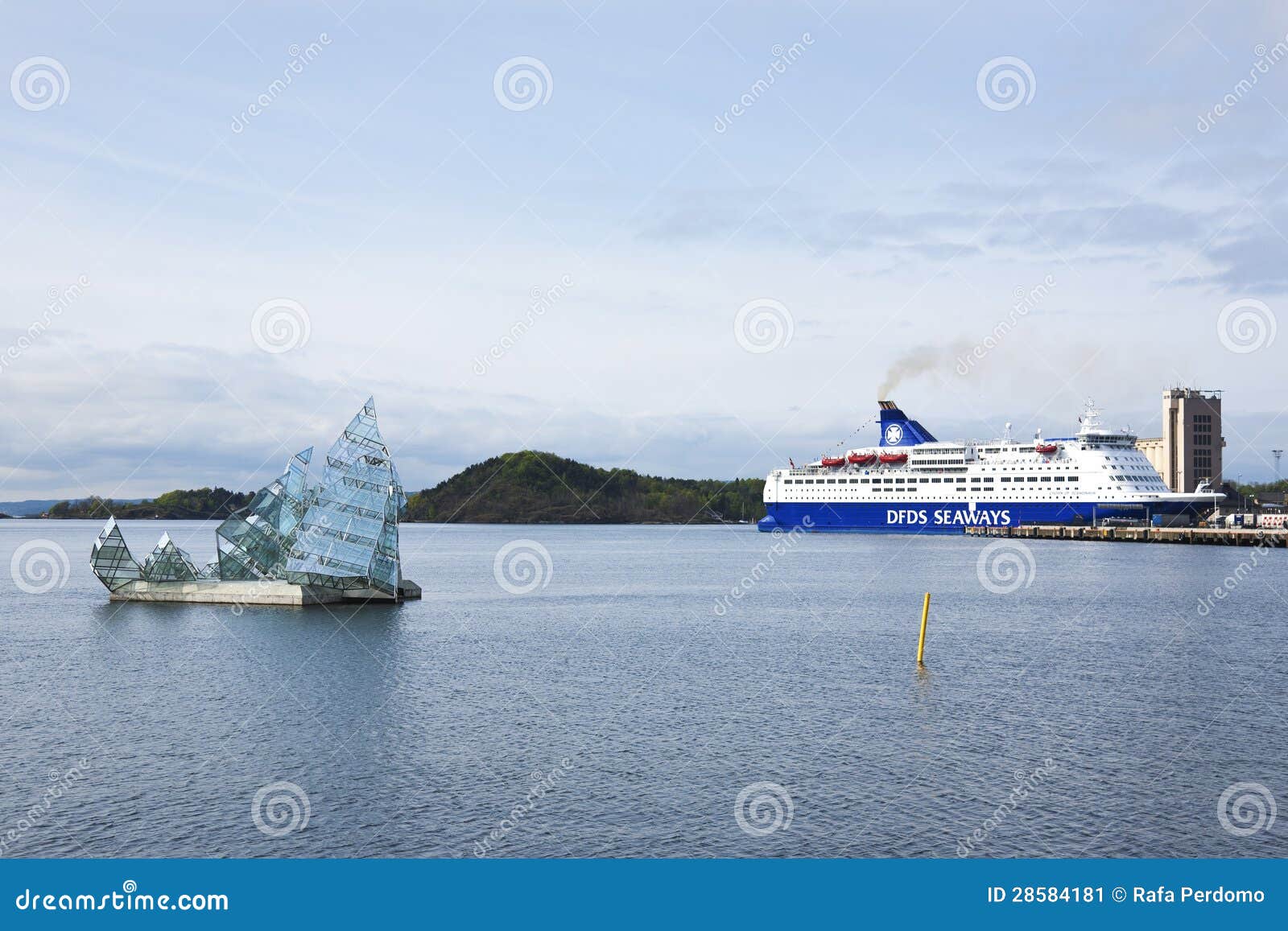 Floating Sculpture in Front of the Opera House in Oslo Editorial Photo ...