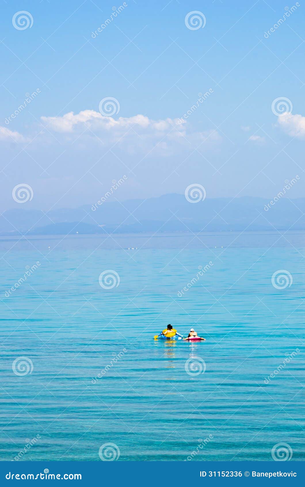 Floating at the sea stock photo. Image of body, recreation - 31152336