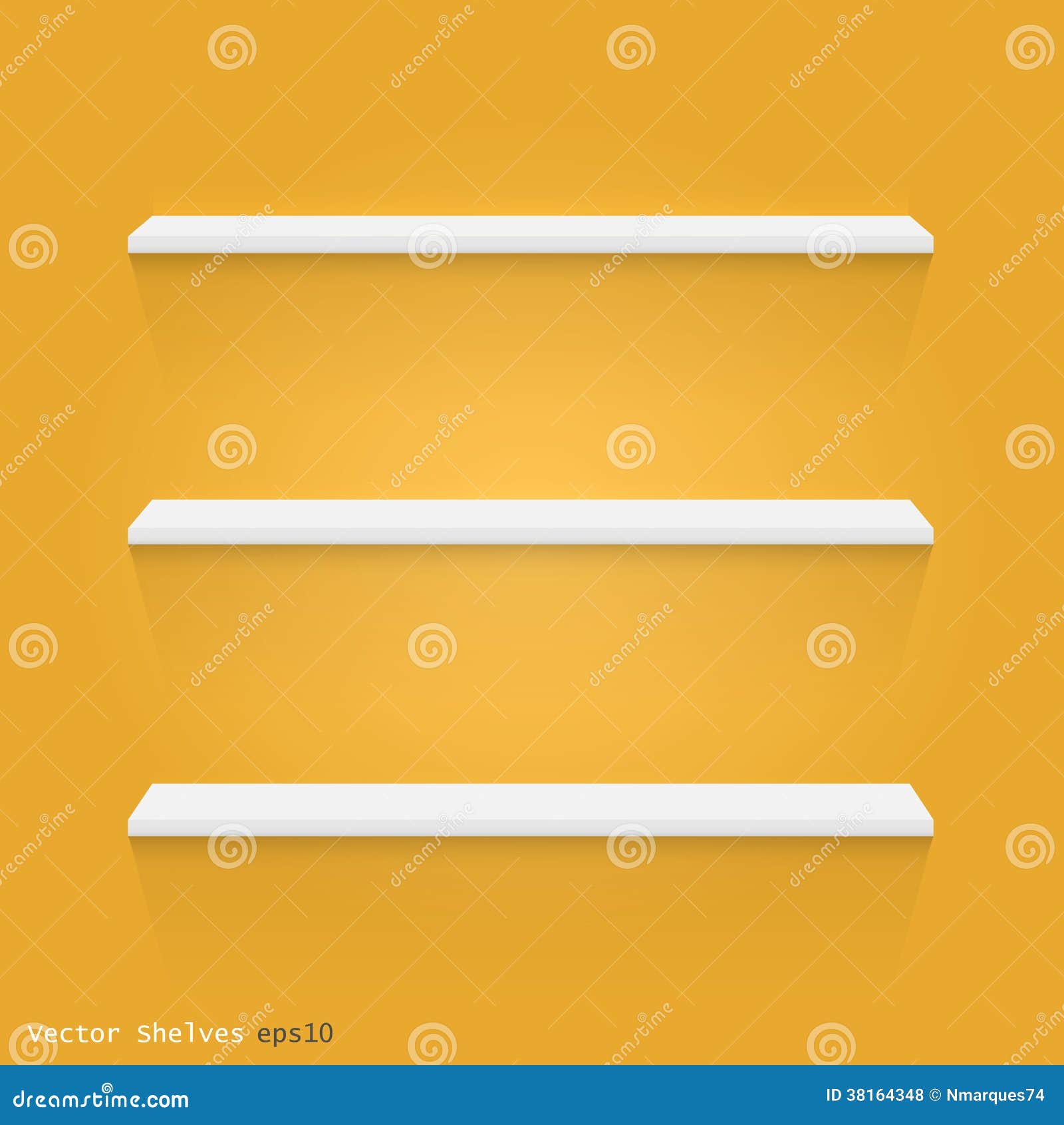 Floating Shelves, Vector Illustration Stock Vector - Illustration of ...