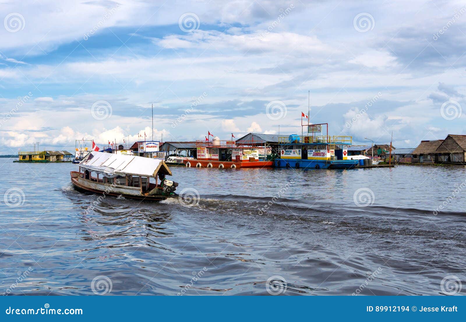 Floating Shops in Iquitos, Peru Editorial Stock Image - Image of manaus ...