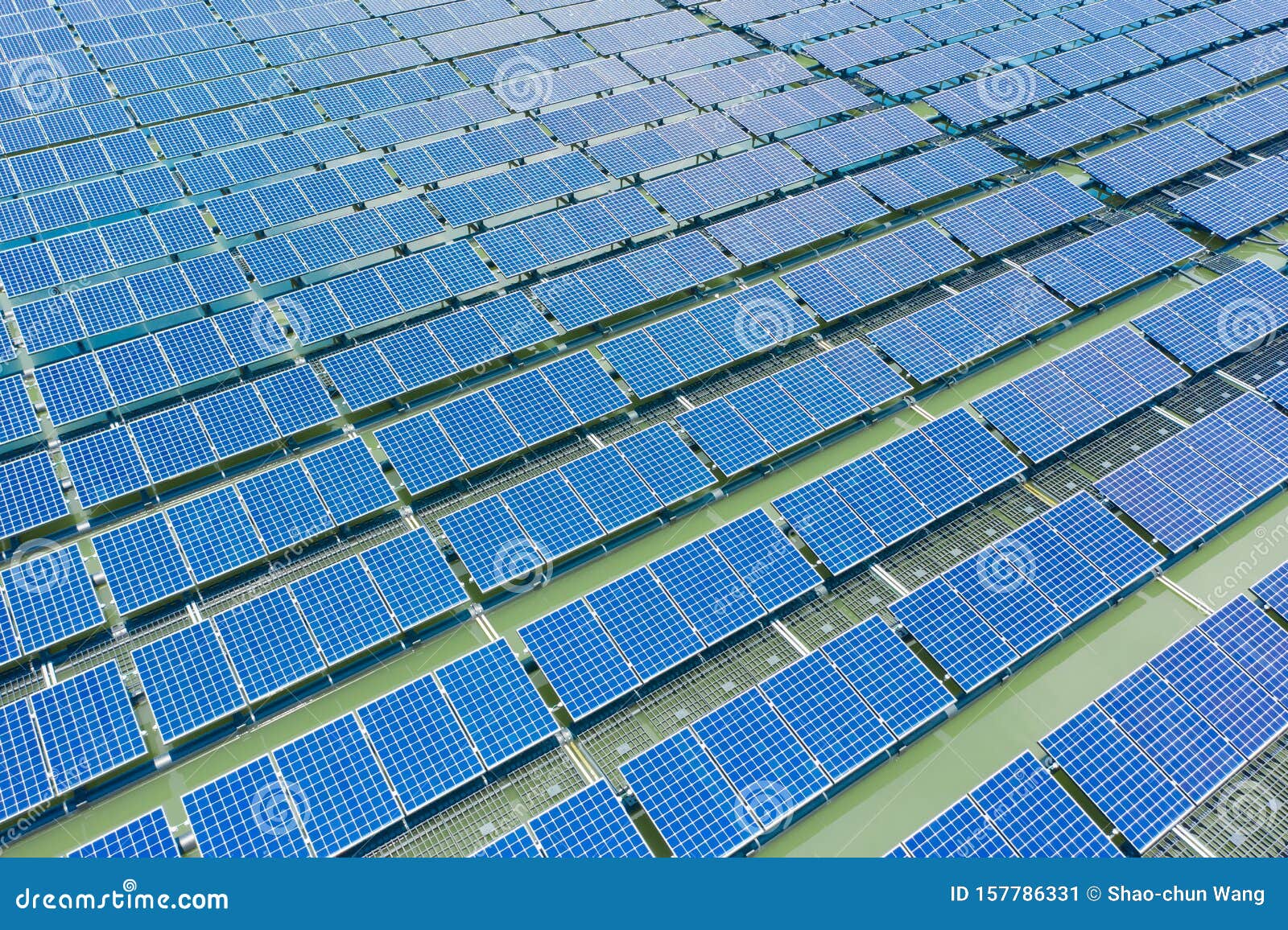 Solar panels shot by drone stock image. Image of generate - 157786331