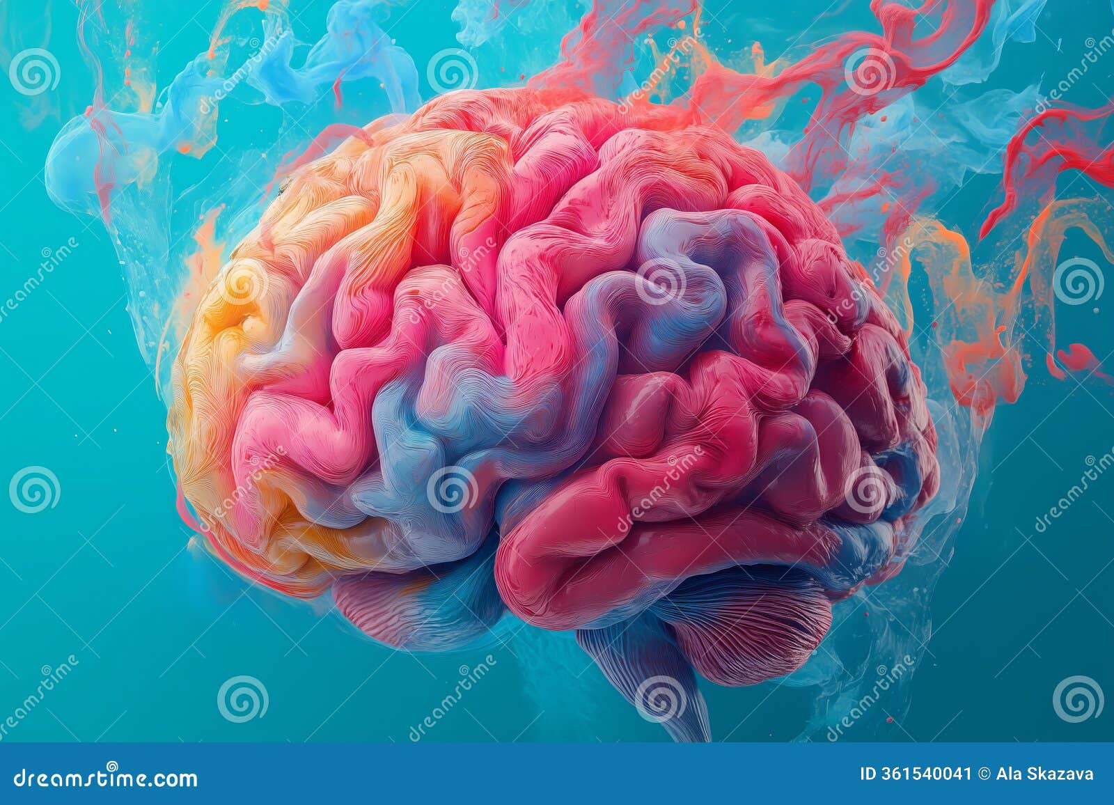 Floating Tariff Numbers Create Vibrant Brain Structure in an Artistic ...