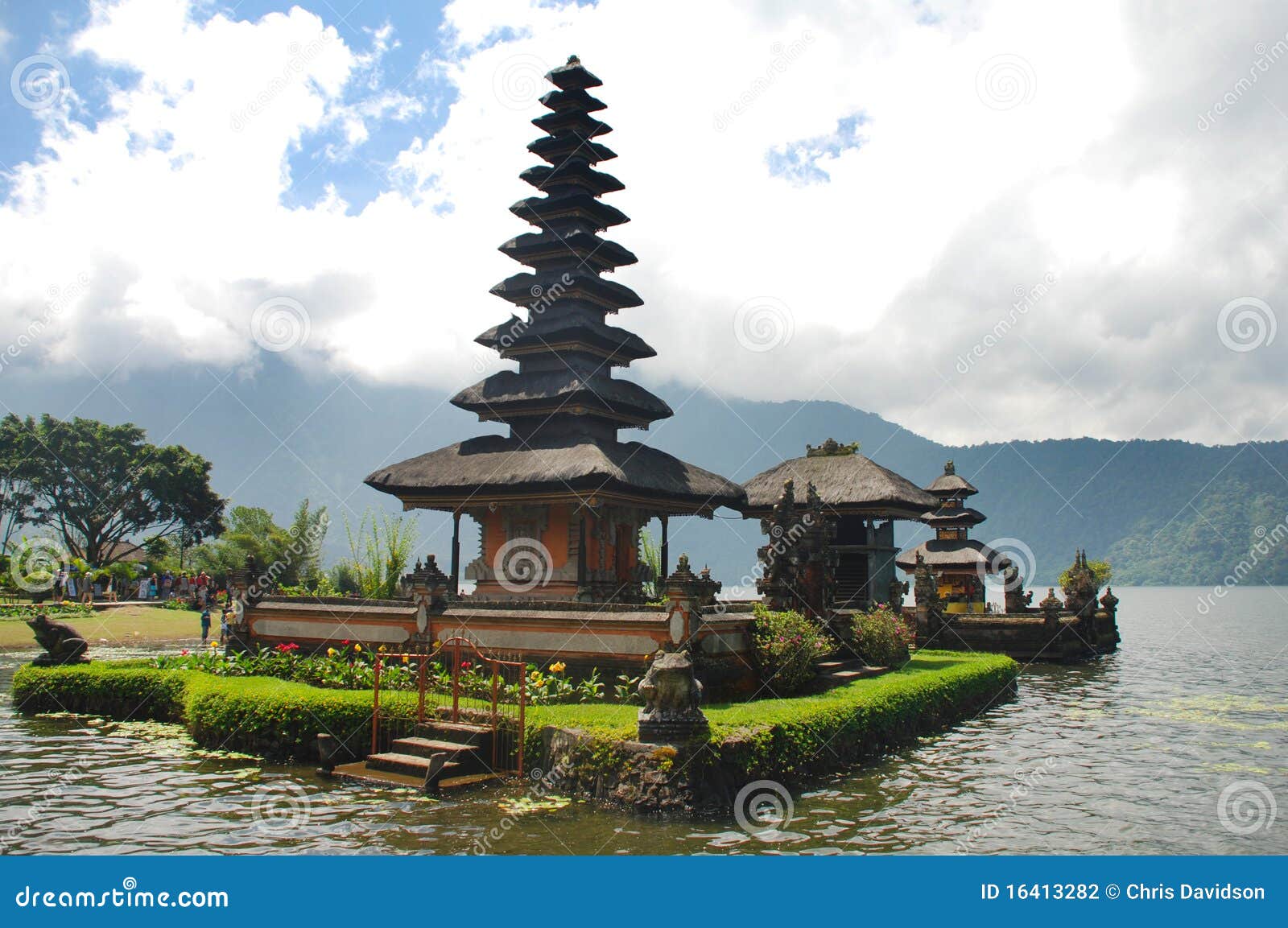 Floating Temple stock photo. Image of water, indonesia - 16413282