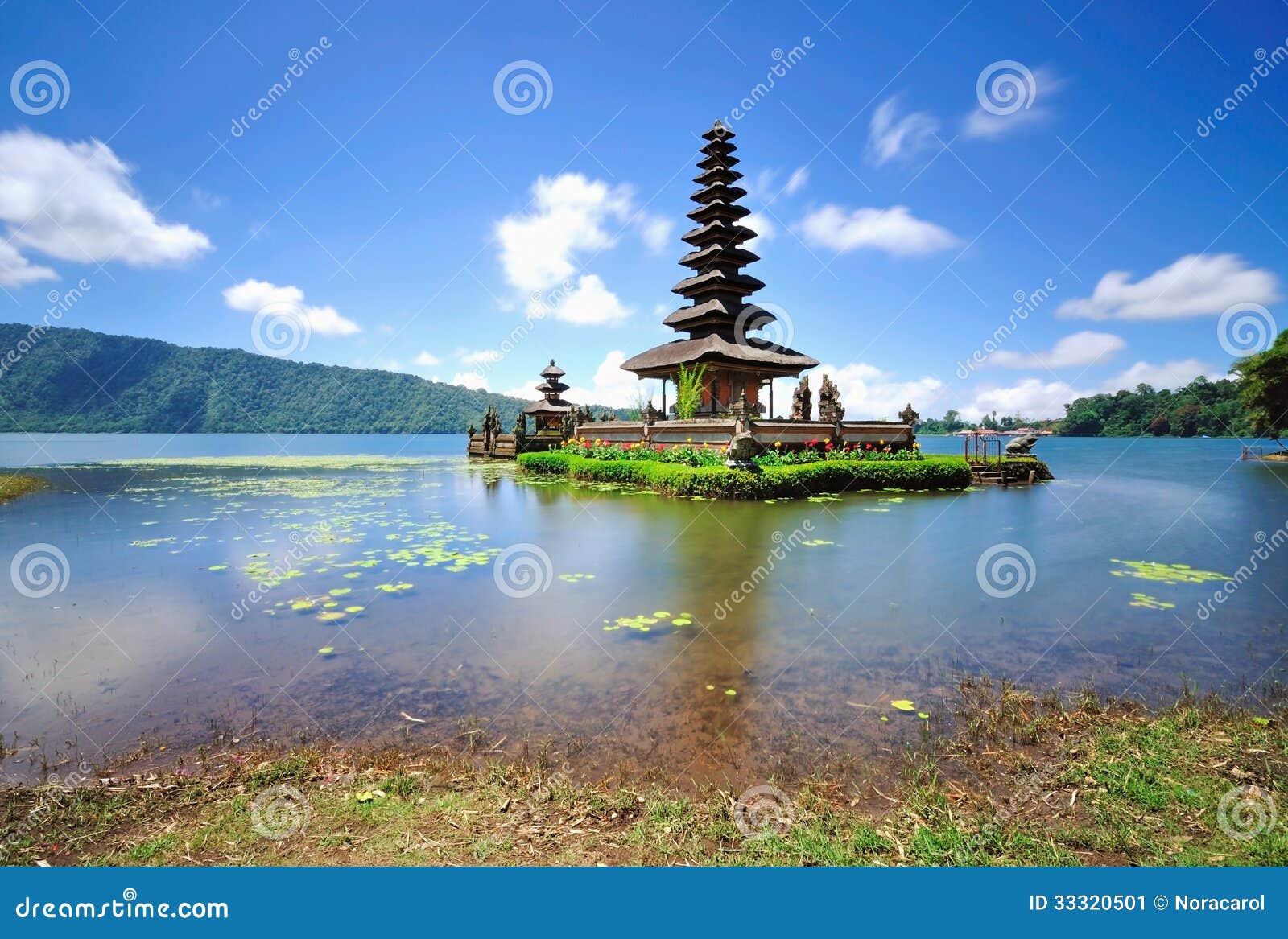 Floating Temple in Bali Indonesia Stock Image - Image of balinese ...