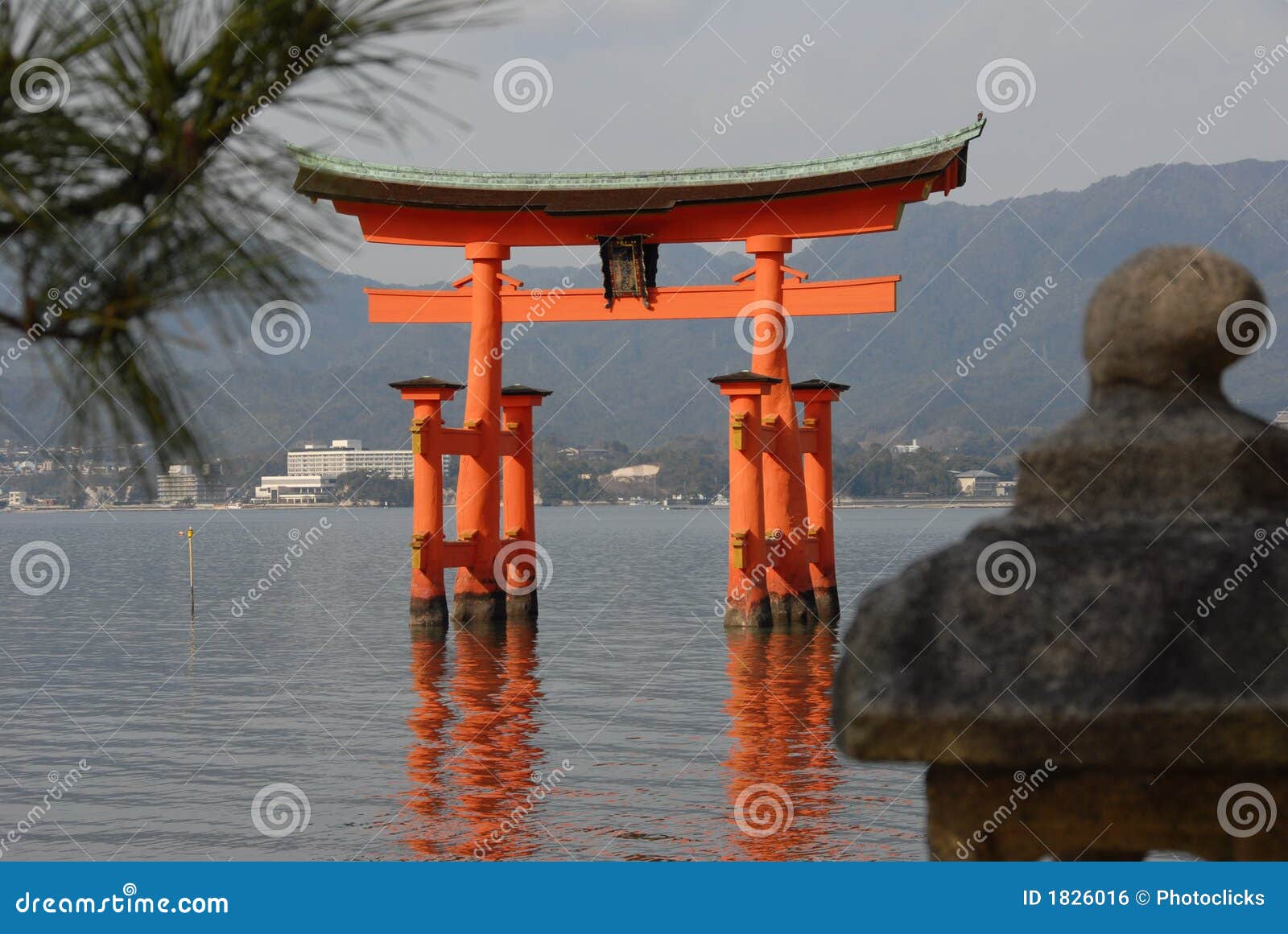 Floating torii gate stock photo. Image of floating, miyajima - 1826016