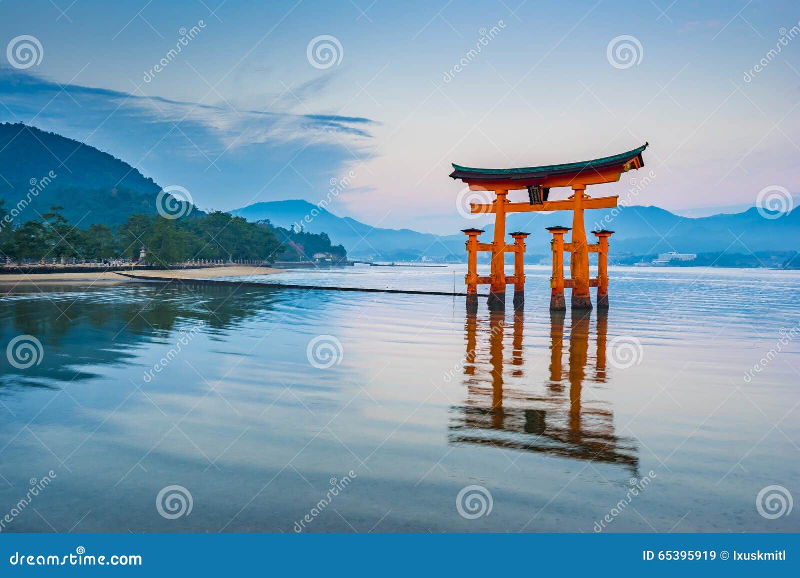The Floating Torii Gate Royalty-Free Stock Image | CartoonDealer.com ...