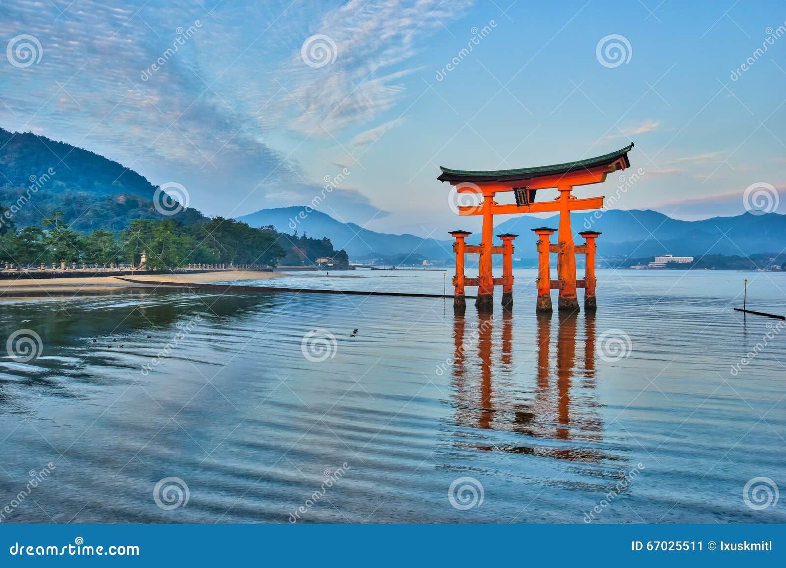 The Floating Torii Gate in Miyajima, Japan Stock Image - Image of ...