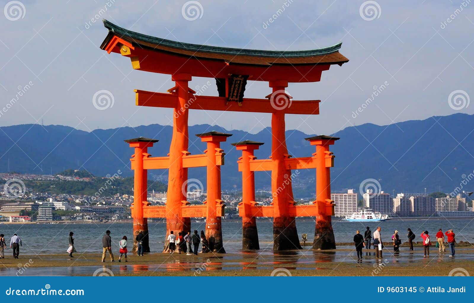 The Floating Torii, Miyajima, Japan Stock Image - Image of wooden ...