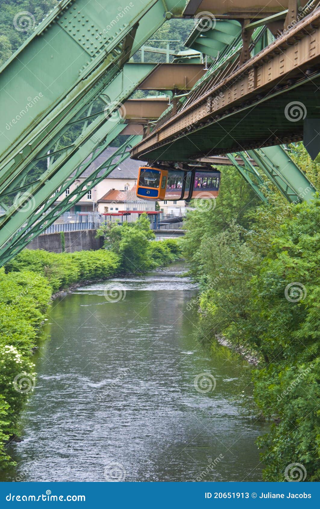 Floating tram stock image. Image of traffic, transportation - 20651913