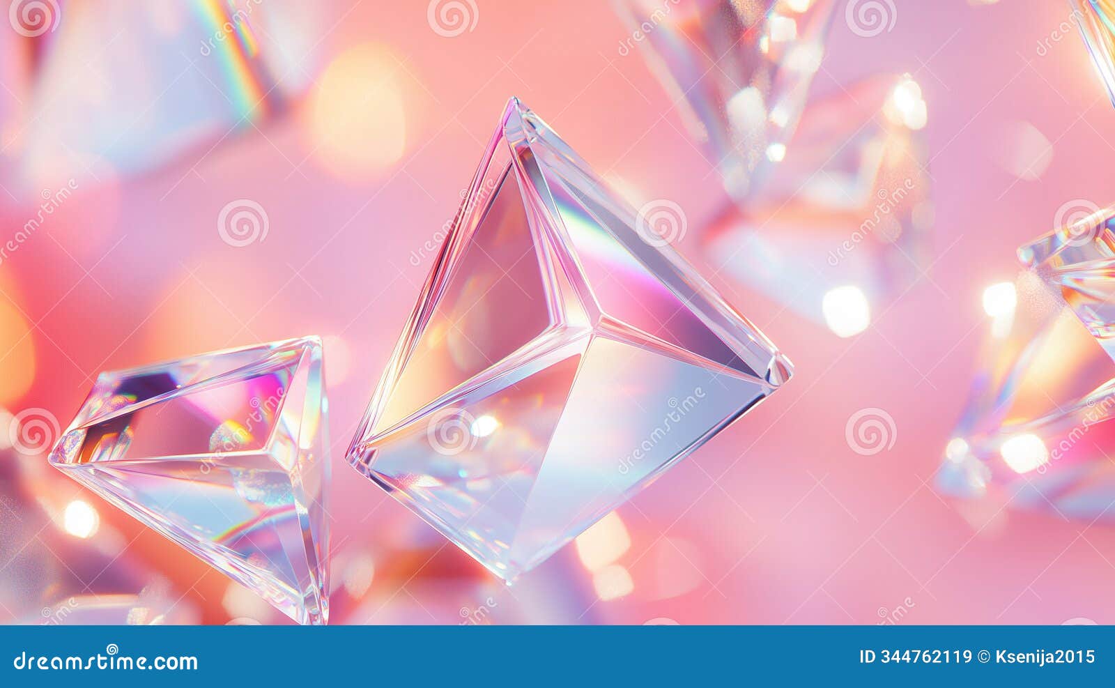 Crystal Cubes With Inner Glowing Lights - Generative Ai Stock ...