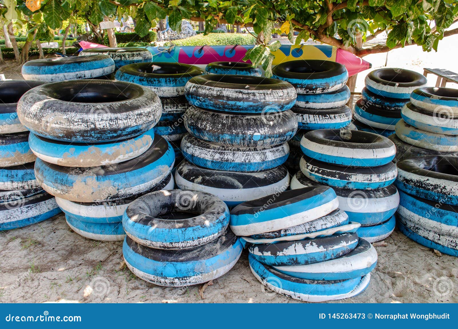 Floating Tyres stock image. Image of tire, inflatable - 145263473