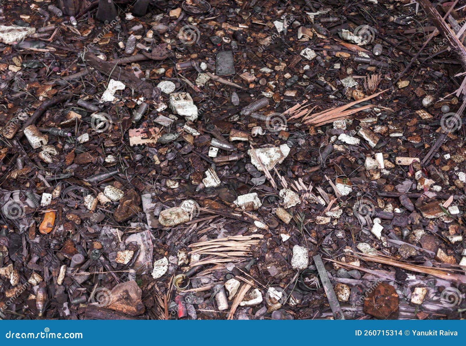 Floating Waste Creates a Global Environment, Pollution is Toxic Stock ...